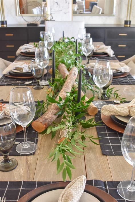 A Moody Winter Rustic Tablescape Home With Holliday