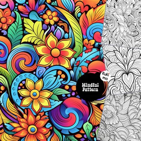 Mindful Pattern Coloring Page By Kukimo Tpt