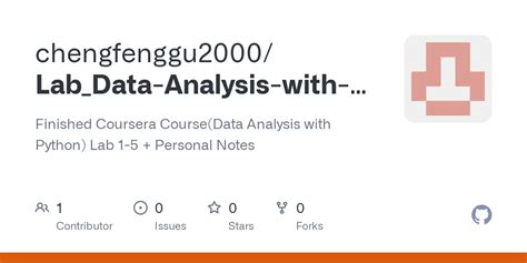 GitHub Chengfenggu Lab Data Analysis With Python Finished Coursera Course Data Analysis