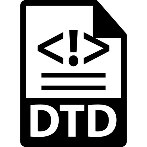 Dtd File Format Extension Free Interface Icons