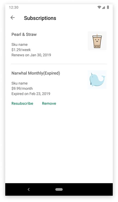 about subscriptions play billing android developers