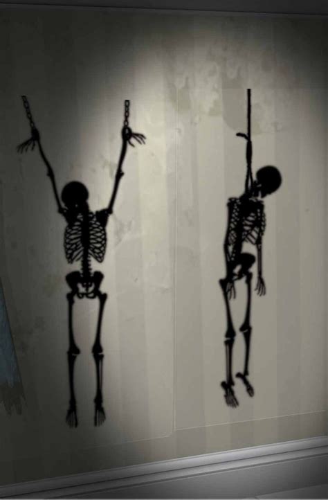 Hanging Skeletons Wall Add Ons Halloween Decorations Halloween