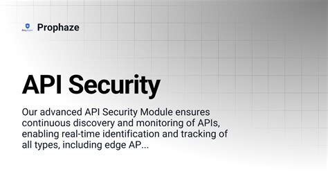 Api Security Prophaze