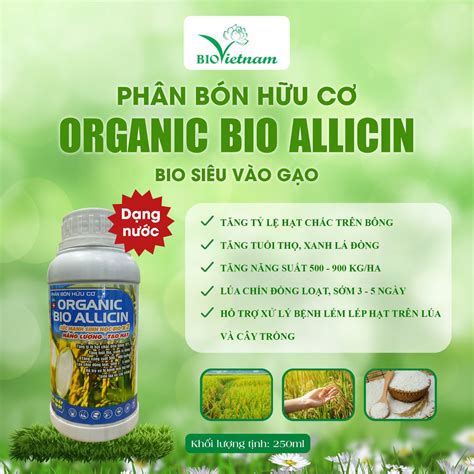 Phân Bón Hữu Cơ Vô Gạo Organic Bio Allicin Vật Tư Nông Nghiệp Công Danh 1