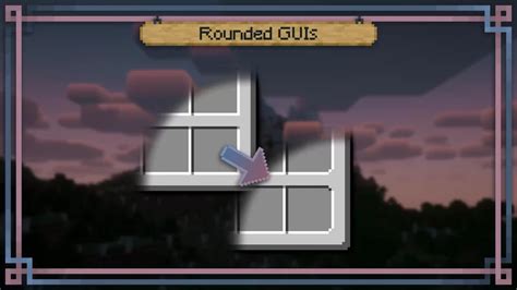 Rounded GUIs Minecraft Texture Pack