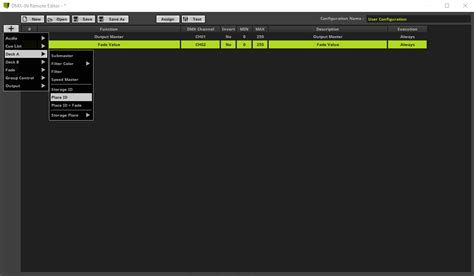 creating an user defined dmx in remote map