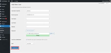 How To Add Edit Or Delete Users In WordPress