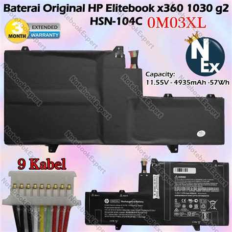 Jual Battery Original Hp Elitebook X360 1030 G2 0m03xl Hsn 104c