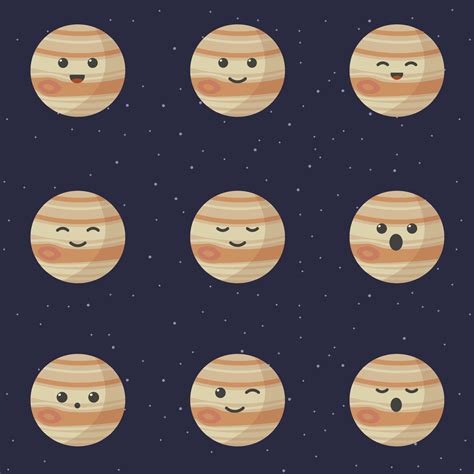 Cartoon Jupiter Planet