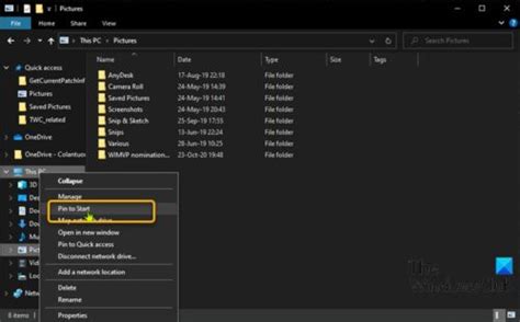 add or remove pin to start from context menu in windows 11