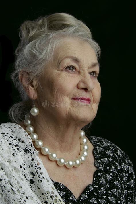 Very Old Beautiful Woman Elegant Old Woman Stock Image Image Of Adult