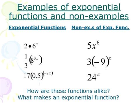 Warmup Identify The Exponent The Base Number 1