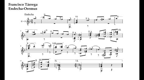 F Tárrega Endecha Oremus Youtube