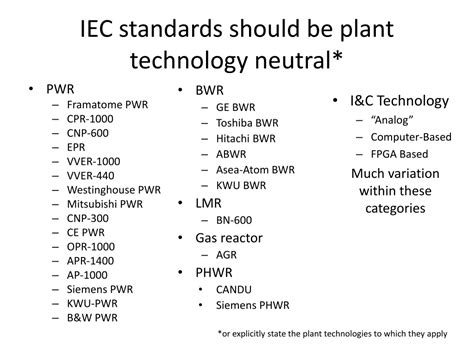 PPT Criteria For IEC Standards PowerPoint Presentation Free Download ID