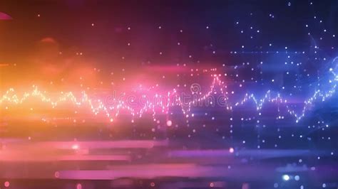 Vibrant Abstract Data Analysis Visualization With Dynamic Lines And