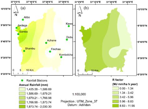 Rainfall Classification And Derived R Factor A Existing Rainfall