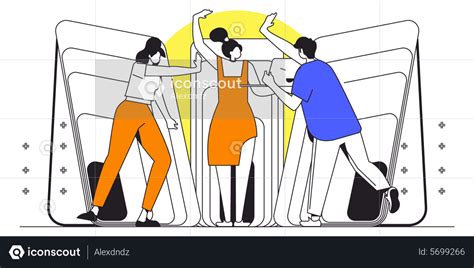 Best Premium Developers Collaborating With Each Other Illustration Download In Png And Vector Format