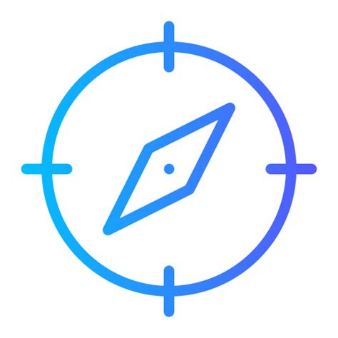 Compass Generic Gradient Outline Icon