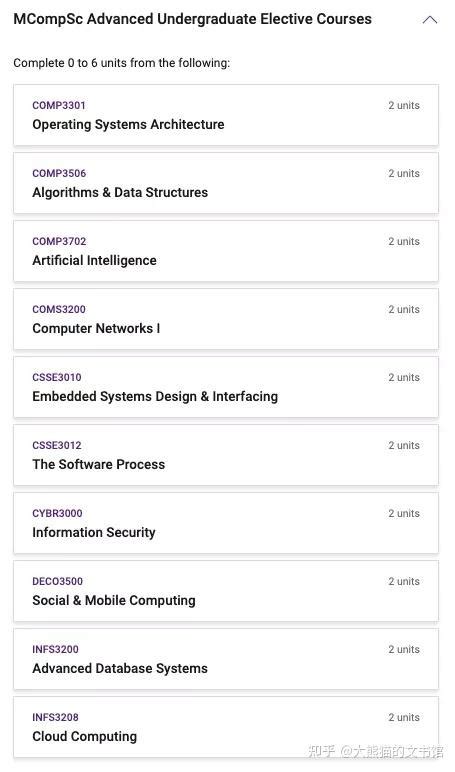 澳大利亚计算机科学cs专业项目详解 知乎
