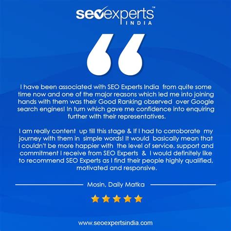 Seo Experts India On Linkedin Happyclient Testimonials Clienttestimonial Positivefeedback