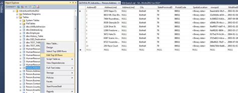 All About SQLServer SSMS Object Explorer Edit Top N Rows