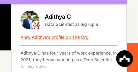 Adithya C Data Scientist At Sigtuple The Org