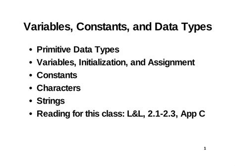 PDF Variables Constants And Data Typesbobw CS Lecture PdfVariables Constants And Data