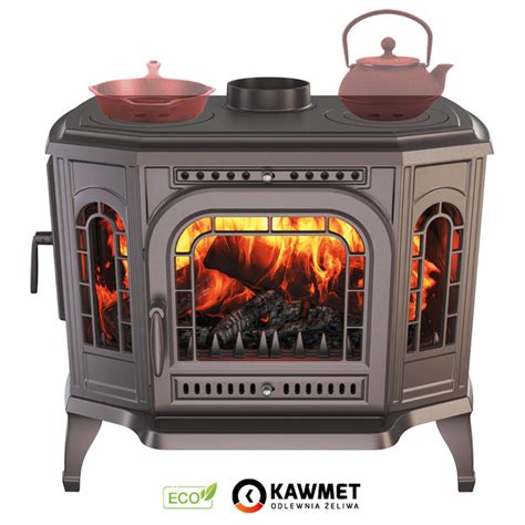 Чугунная печь с варочной поверхностью KAWMET P7 (10.5 kW) CookTop LB ...