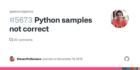 Python Samples Not Correct Issue Opencv Opencv GitHub