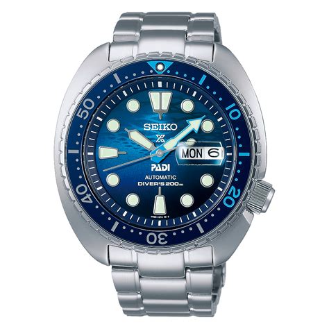Seiko Prospex King Turtle Divers Watch Great Blue Scuba Padi Special
