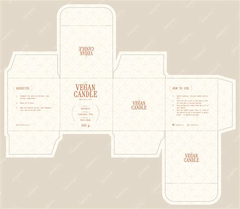 Premium Vector Editable Vector Packaging Box Dieline For Beauty Cosmetics