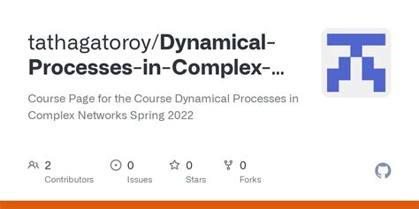 Github Tathagatoroydynamical Processes In Complex Networks Course Page For The Course