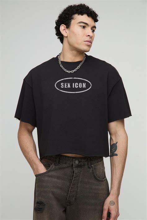 Oversized Boxy Sex Icon Pride Loopback T Shirt Boohoo