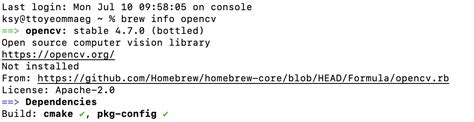 Mac Os Open Cv 라이브러리 설치하기오류해결featjava