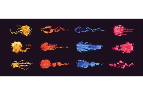 Laser Gun Beams Cartoon Power Blast Effects Energy Weapon