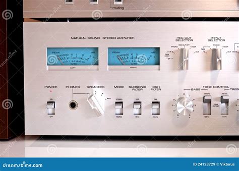 Analog Sound Recording Electronic Controls Stock Image Image Of Listen Deck