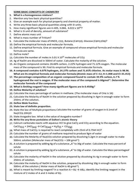 1st Pu Chapter Wise Questions Pdf Chemical Bond Ph