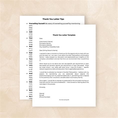 Professional Interview Thank You Letter Template Job Interview Follow Up Thank You Letter