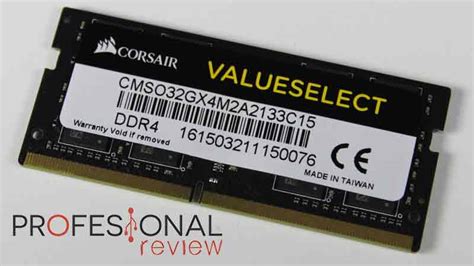Corsair ValueSelect SODIMM DDR4 Review Análisis completo