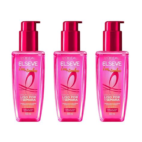 Kit 3 Elseve Liso Dos Sonhos Serum Capilar 100ml 1309171 Drogasil