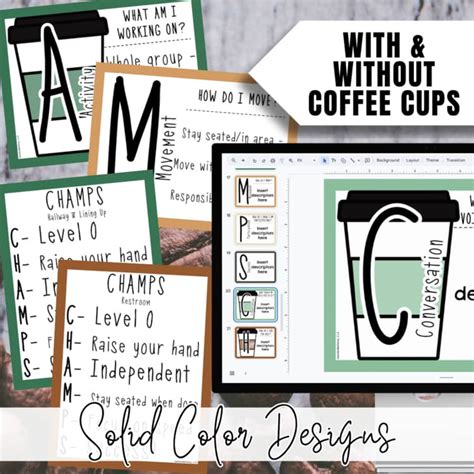 Coffee Theme Champs Posters Starbooks Coffee Cafe Class Decor Class