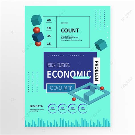 Cyan Economic Data Analysis Flyer Template Download On Pngtree