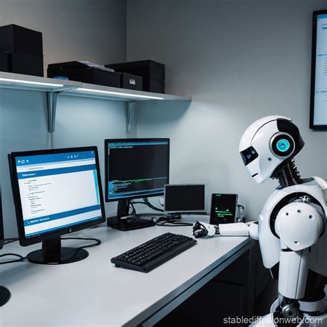 Robot Coding With Patient Monitoring Device Stable Diffusion Online