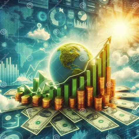 Economic Growth An Illustration Of A Chart Showing Economic Grow Stock