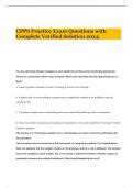 CPPS Practice Exam Questions With Complete Verified Solution CPPS Stuvia US