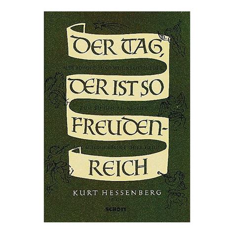 Schott Der Tag Der Ist So Freudenreich Performance Score Arranged By Kurt Hessenberg Music