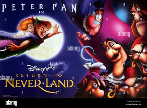 Film Poster Return To Never Land Peter Pan Return To Never Land