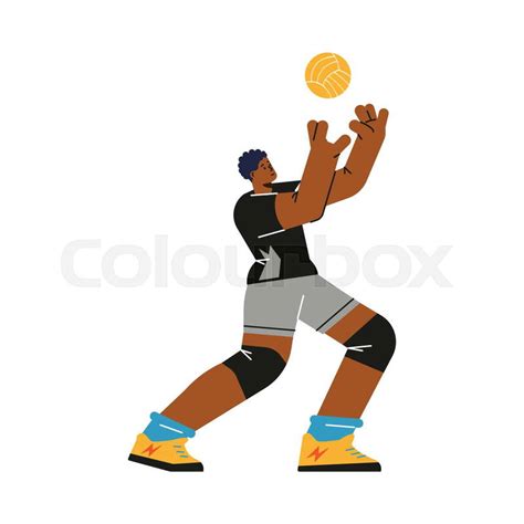 Volleyball Players Clipart Hitting