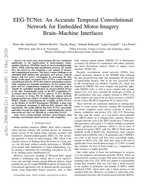pdf eeg tcnet an accurate temporal convolutional network for
