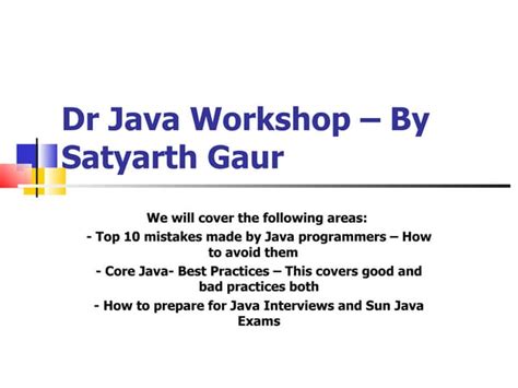 Java Tutorial Dos And Donts Of Java Programming Ppt